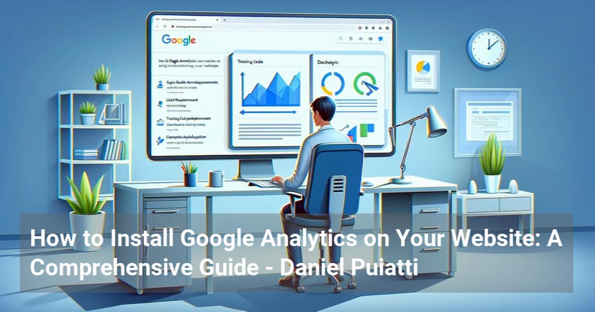 How to Install Google Analytics on Your Website: A Comprehensive Guide – Daniel Puiatti