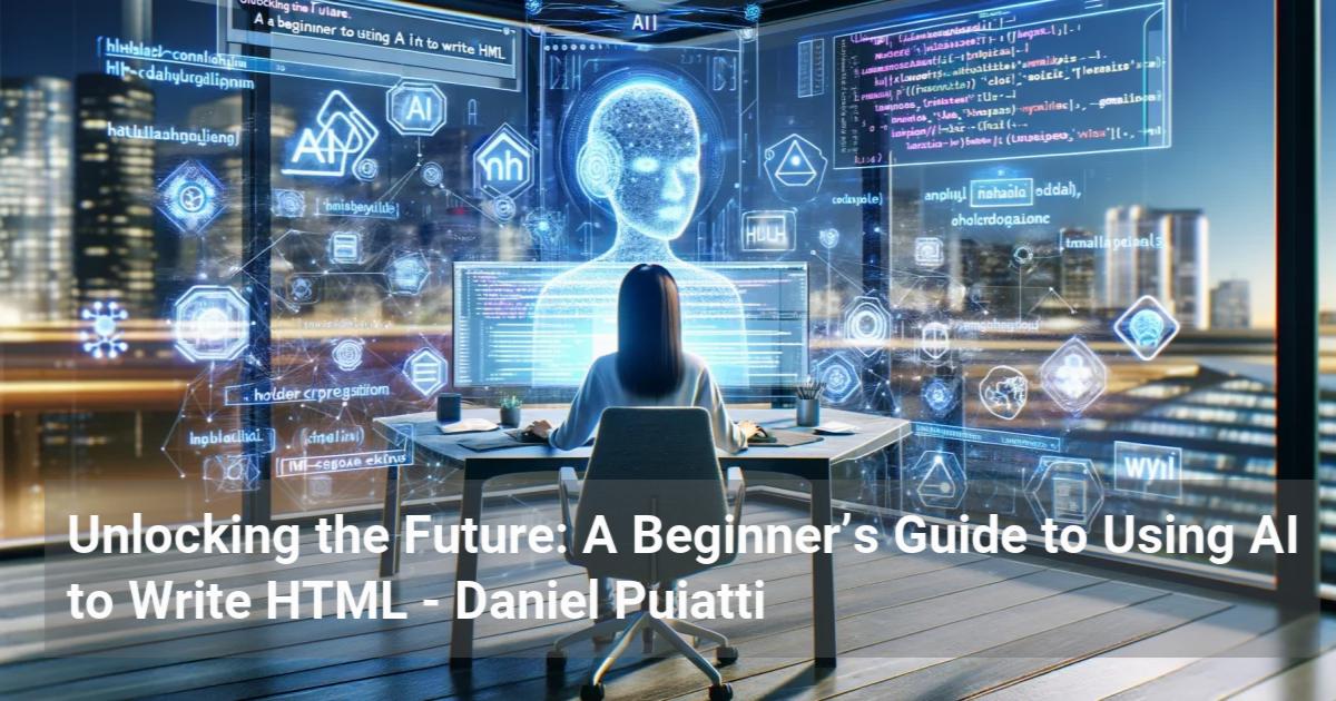 Unlocking The Future A Beginners Guide To Using Ai To Write Html Daniel Puiatti
