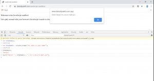 Writing JavaScript code in your web browser’s developer console ...